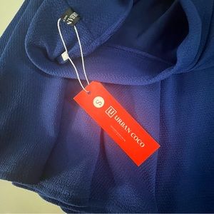 Urban Coco | Skirts | Nwt Urban Coco Roayl Blue Aline Skirt Size Small ...